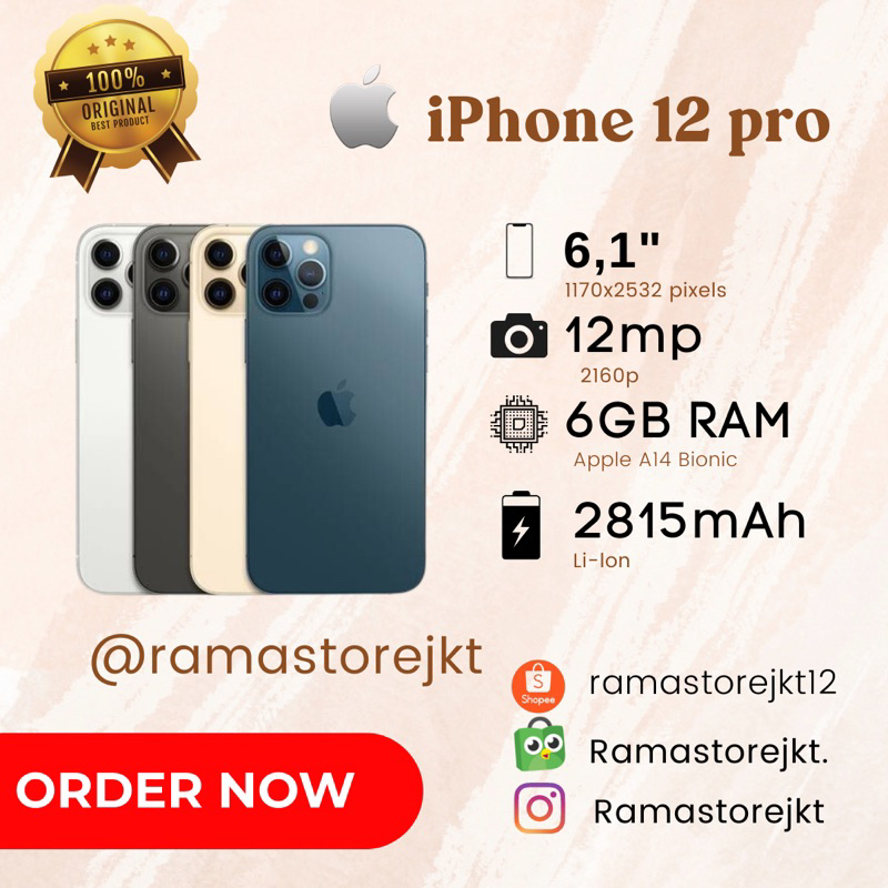Jual iphone 12 pro 128gb & 256gb second | Shopee Indonesia