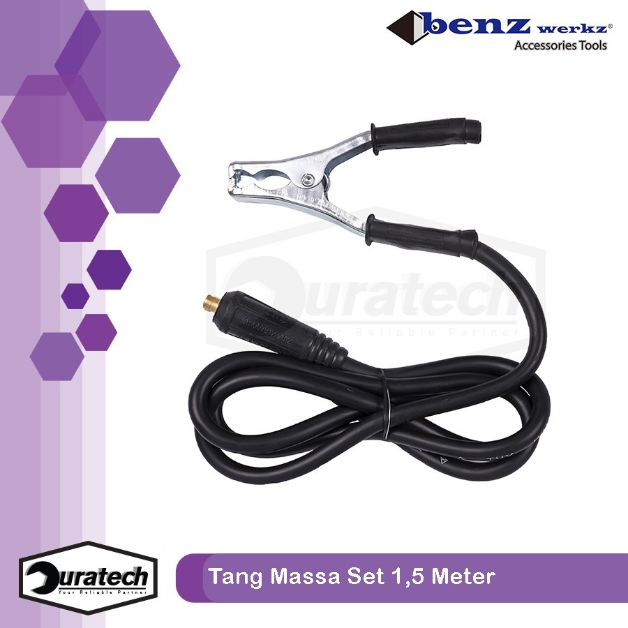 Jual Benz Werkz Tang Masa set kabel 1,5 meter Listrik 200 mma / Tang ...