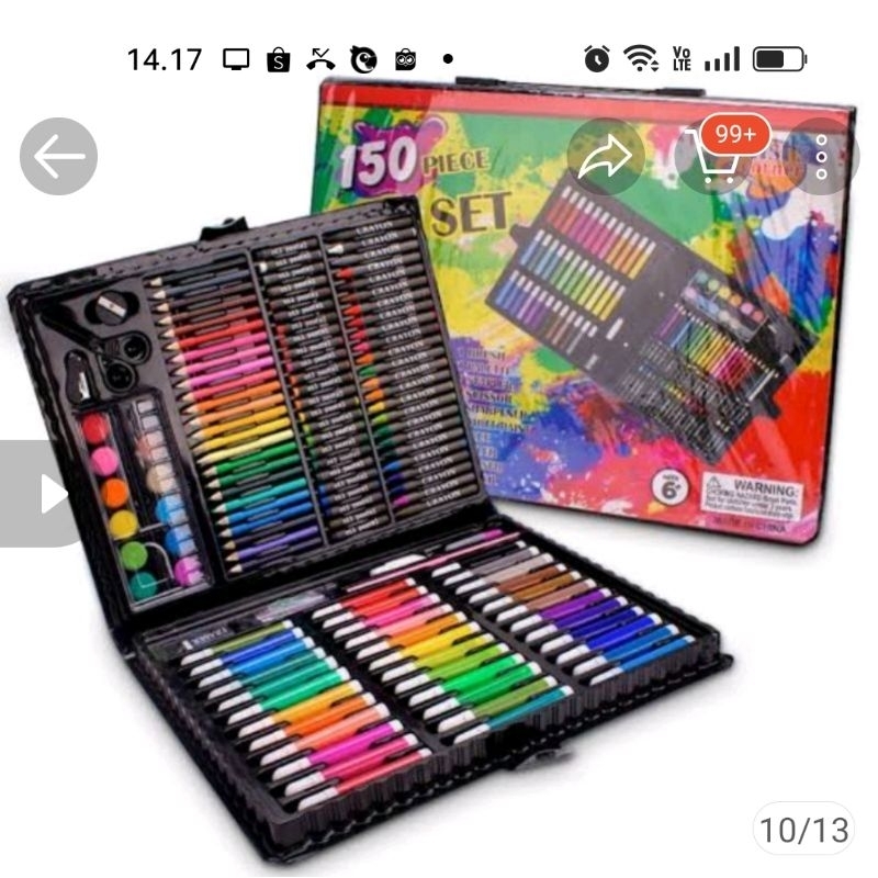 Jual Crayon Set 208 pc Crayon Mewarnai Anak 208 dan 150 Art Set Melukis ... Jual Crayon Set 208 pc Crayon Mewarnai Anak 208 dan 150 Art Set Melukis ...