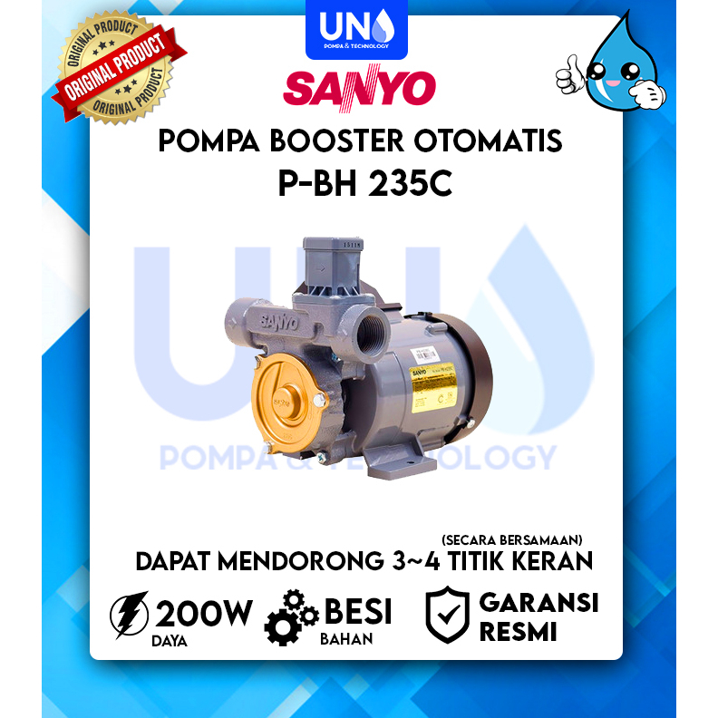 Jual Pompa Air Dorong Booster Sanyo PB H 235 / PBH 235 / PBH235 / PB-H235 C | Shopee Indonesia