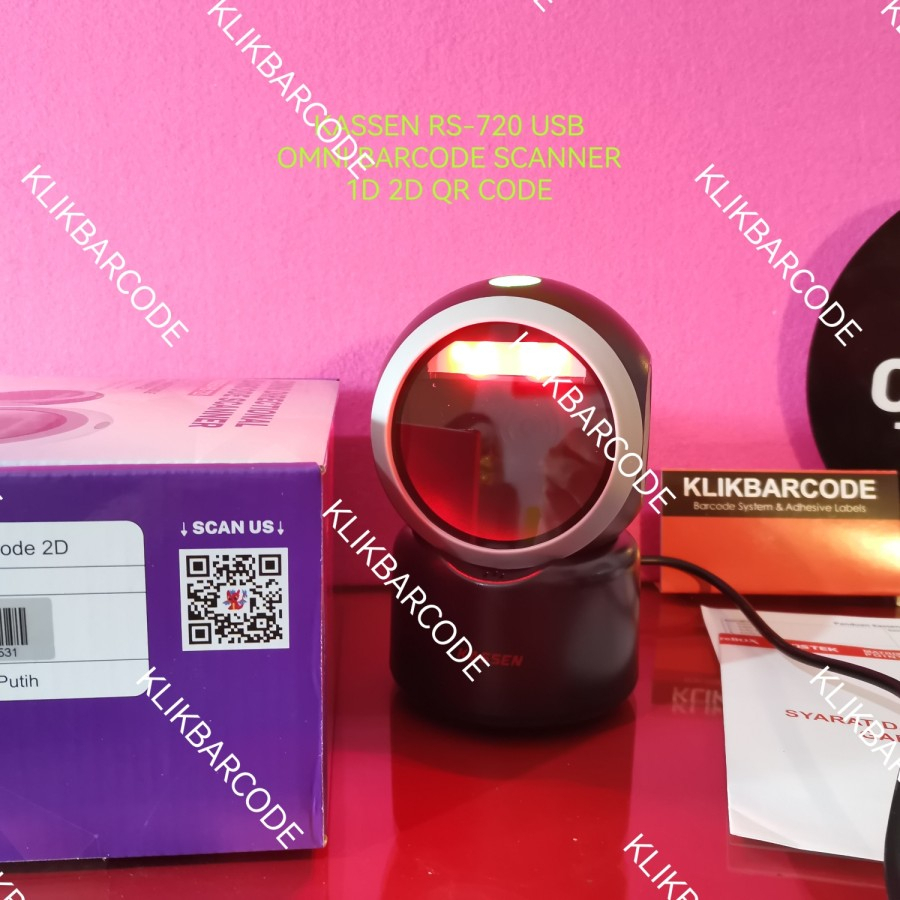 Jual NEW KASSEN RS 720 OMNI SCANNER BARCODE 1D 2D QR CODE QRIS PAY ...