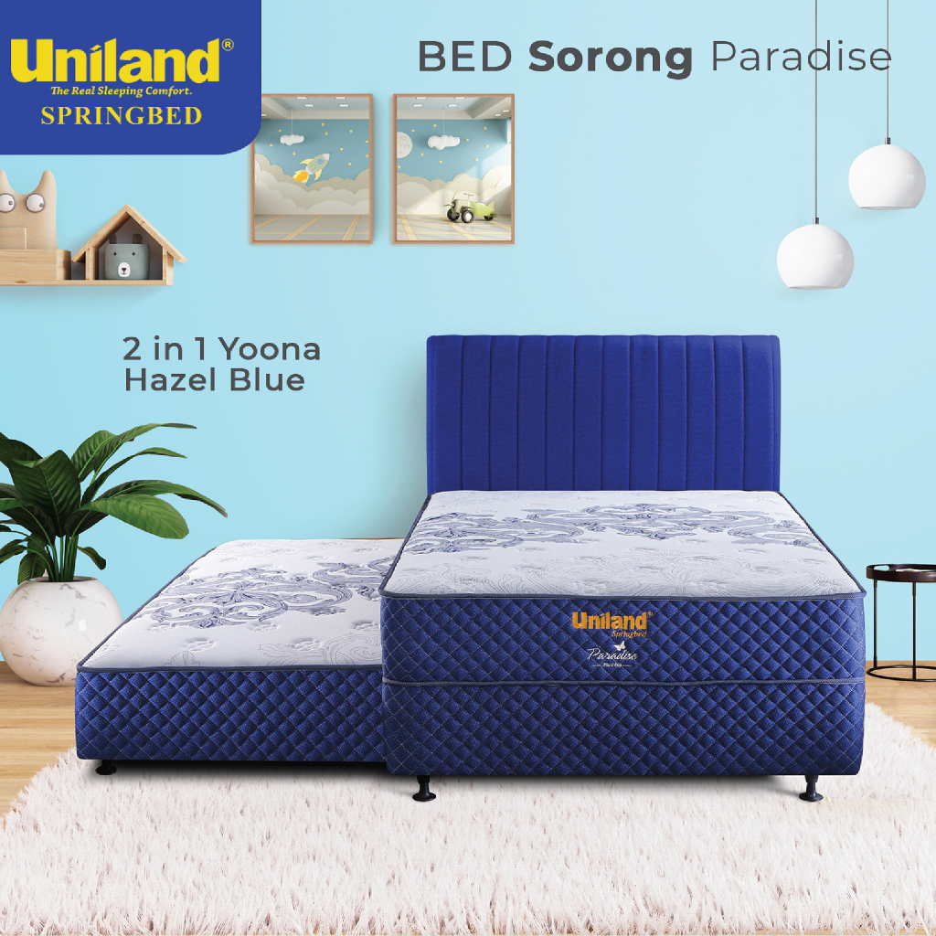 Jual Uniland 2in1 Paradise Kasur Springbed HB Yoona Spring Bed Atas ...