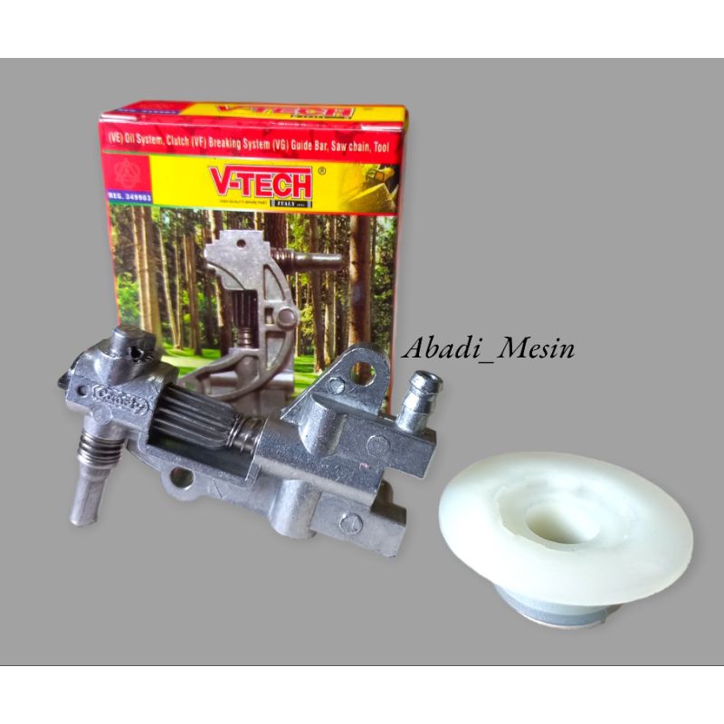 Jual Pompa Oli + Worm/Oil Pump Chainsaw/5200/5800/Senso kecil | Shopee ...