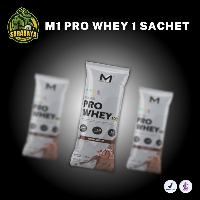 Jual Muscle First M1 Pro Whey 100 1 Box 12 Sachet Musclefirst Whey ...