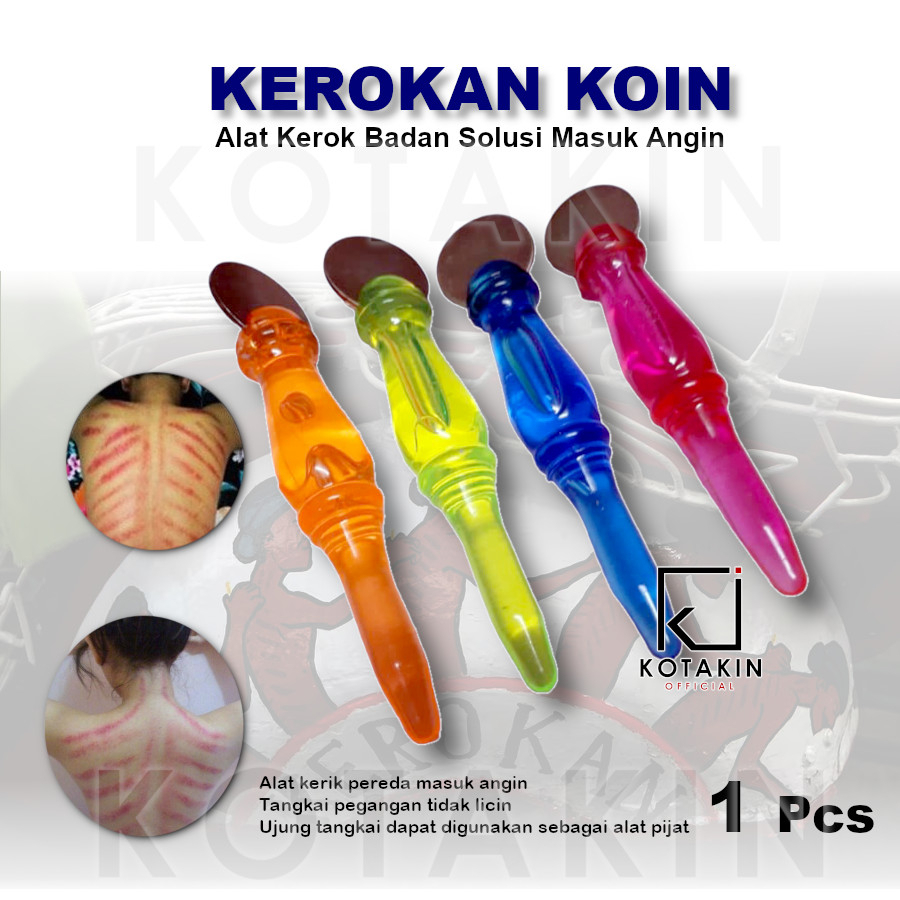Jual Alat Kerikan Koin & Totok 2in1 Kerokan Masuk Angin Kerik Pijat ...