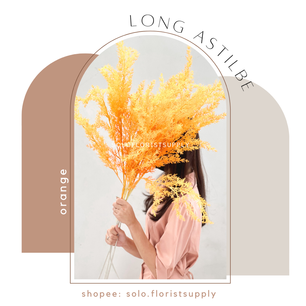 Jual LONG ASTILBE CHINENSIS ARTIFICIAL Bunga Astilbe Tangkai Panjang ...