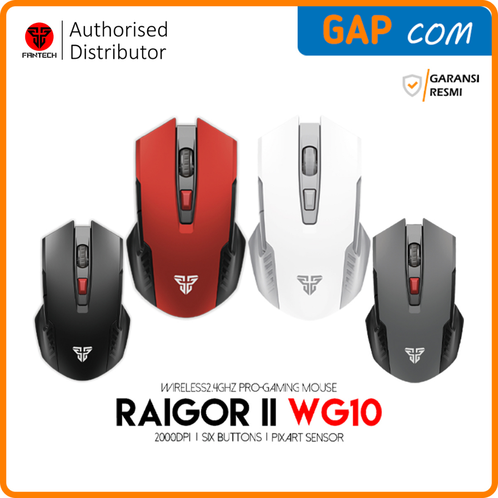Jual Mouse Wireless Gaming Pro Fantech WG10 Raigor II Gaming Mouse Pro ...
