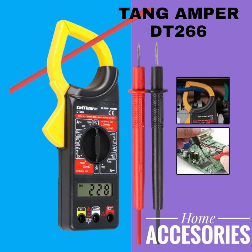 Jual (BAYAR DITEMPAT) TANG AMPERE DIGITAL MULTIMETER/MULTITESTER TANG ...