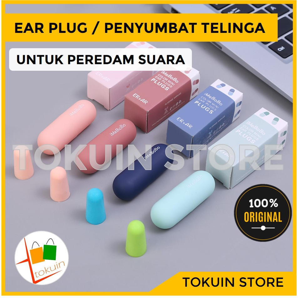 Jual Penyumbat Penutup Telinga Kuping Earplug Earmuff Ear Plug Tidur ...