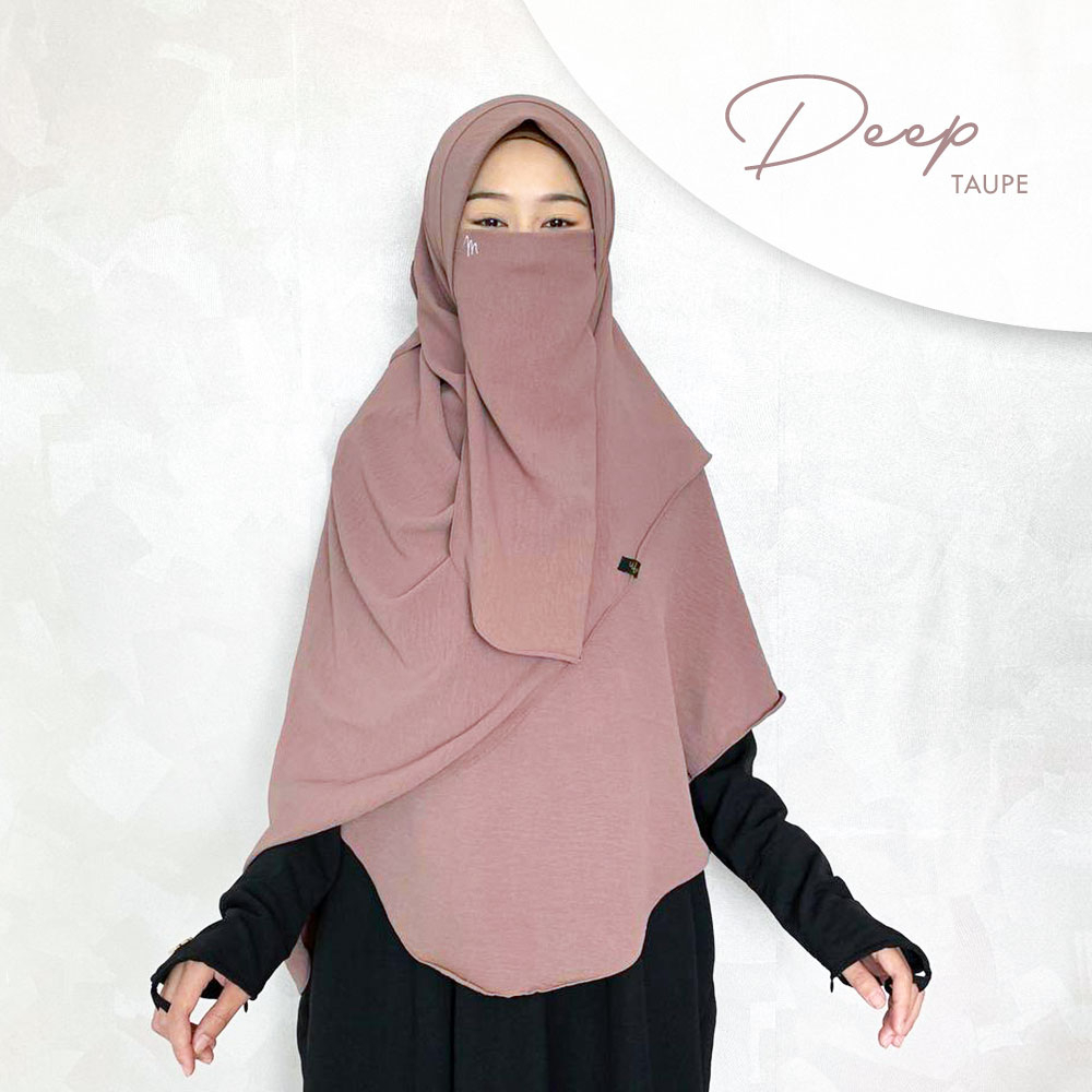 Jual Maslaha Niqab l Pashmina Curve Instant l Pashmina Malaysia Cringkle | Shopee Indonesia