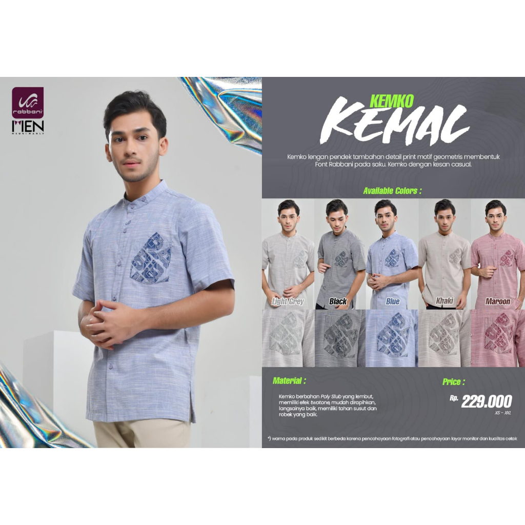 Jual BAJU KOKO KEMKO KEMAL PDK RABBANI ORI | Shopee Indonesia