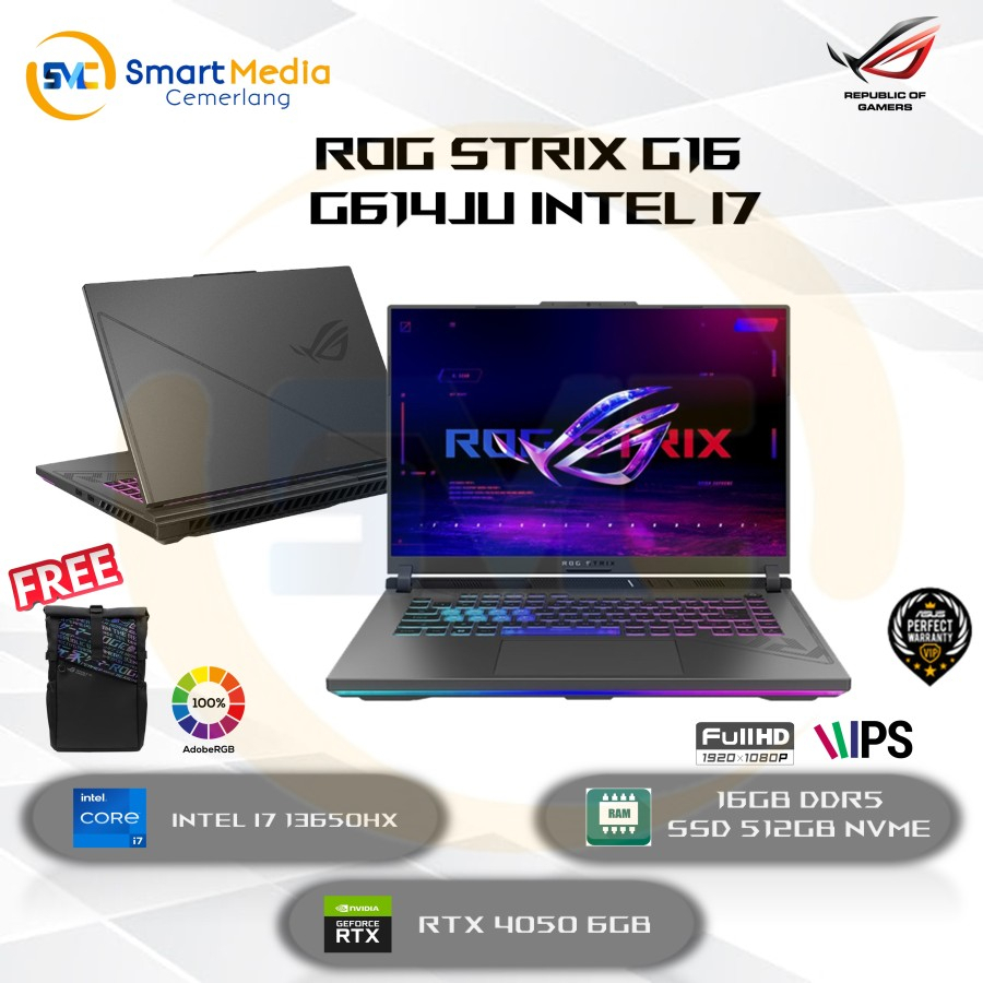 Jual ASUS ROG STRIX G16 G614JU - i7-13650HX - 16GB - 512GB SSD ...