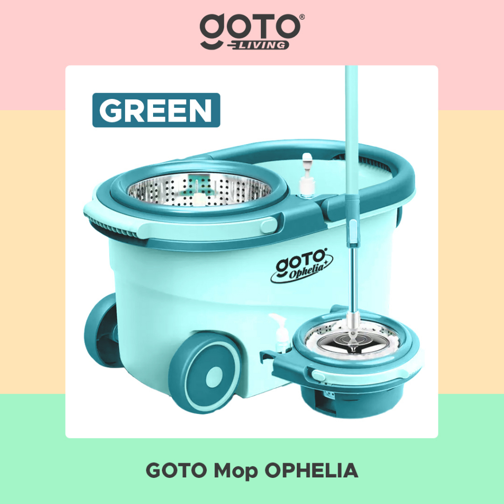 Jual Goto Ophelia Spin Mop Ultra Alat Pel Pelan Set Putar Pembersih ...