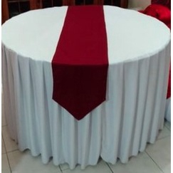 Jual Runner Meja Bulat Kain Lotto Panjang 250 cm lebar 30 cm | Shopee ...
