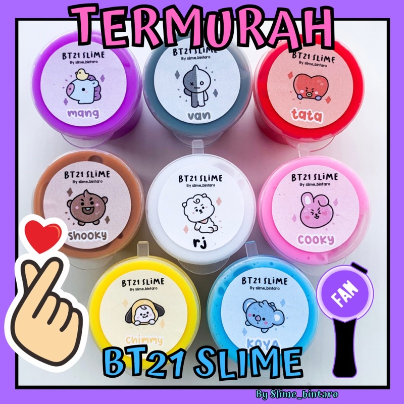 Jual slime mini bt21 25ML | Shopee Indonesia