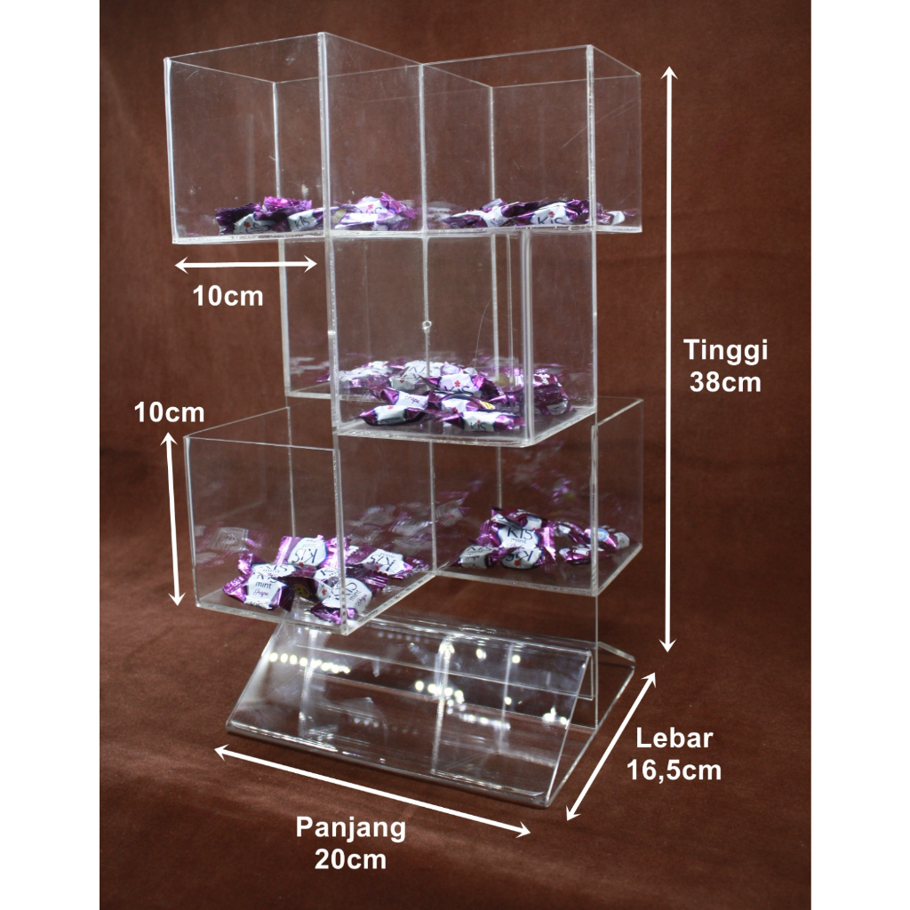 Jual Acrylic Tempat Permen/Acrylic Box Permen | Shopee Indonesia