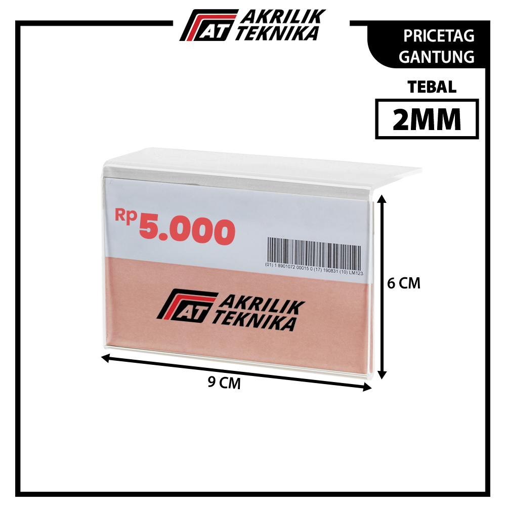 Jual Akrilik Price Tag Display Harga Gantung Rak Display | Shopee Indonesia