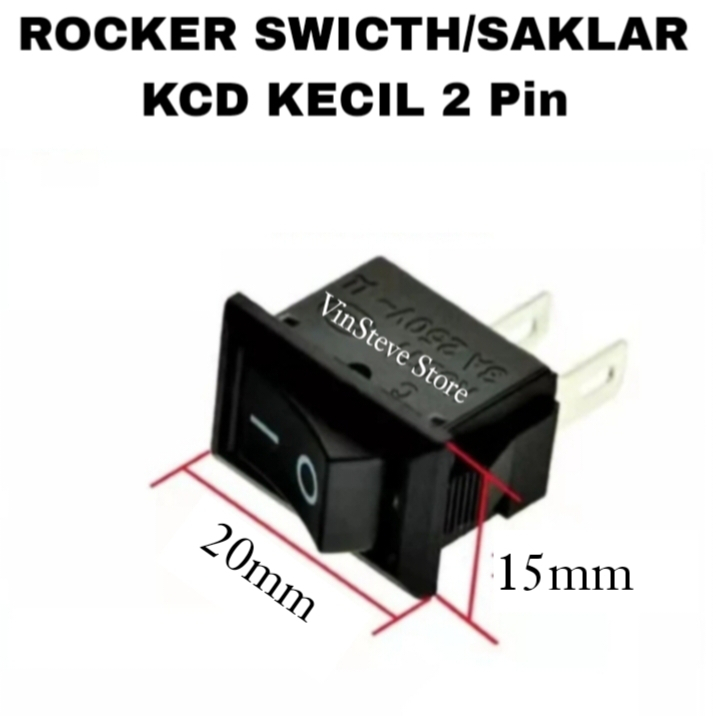 Jual Rocker Switch/Saklar Kcd kecil 2 Pin | Shopee Indonesia