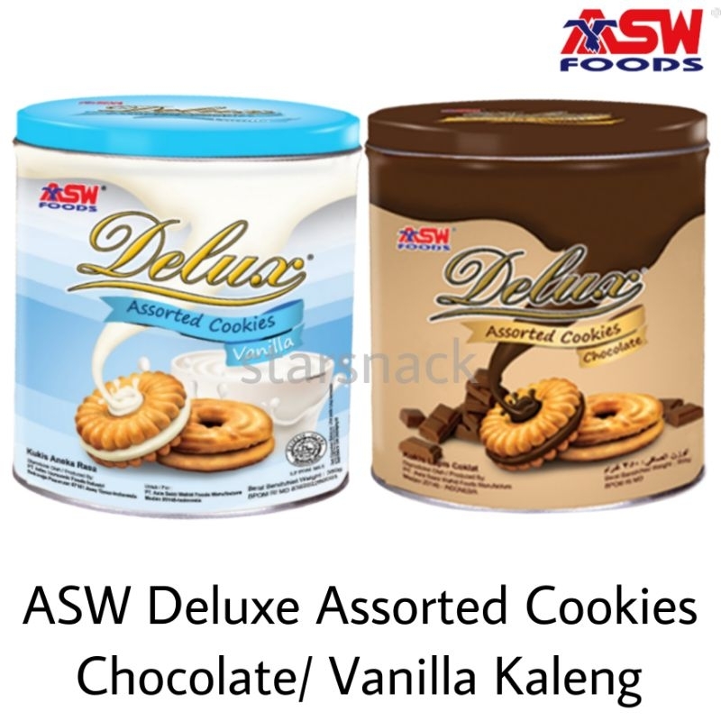 Jual ASW Delux Assorted cookies Kaleng | Shopee Indonesia