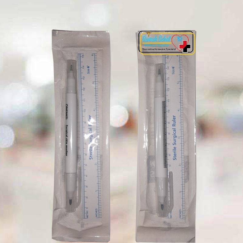 Jual Surgical Pen Pena Operasi Surgical Marker Pen + Penggaris Onemed ...