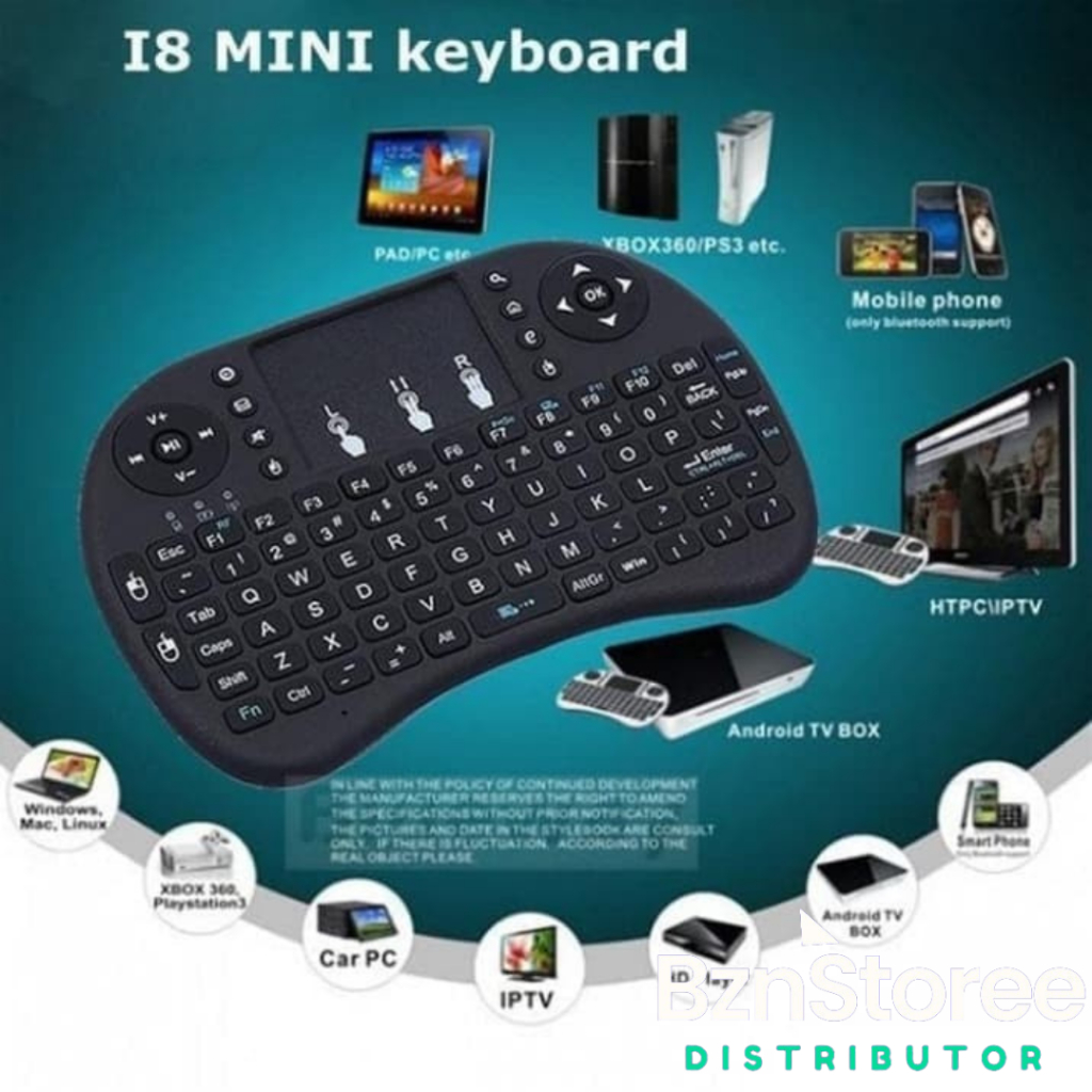Jual Mini Keyboard Wireless i8 2.4G Handheld Keyboard For PC Android TV ...