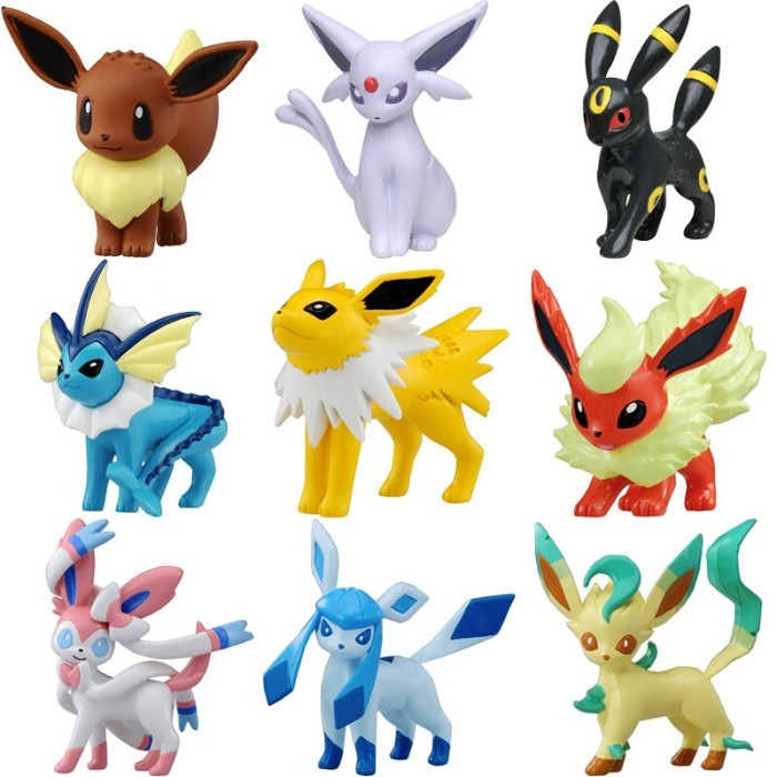 Jual 3 Pcs Figure Pokemon eevee Eeveelutions Sylveon , Glaceon & Leafeon | Shopee Indonesia