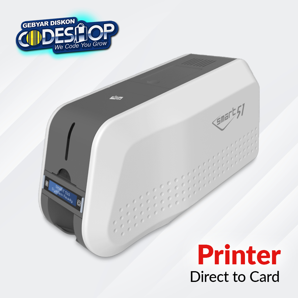Jual SMART 51s Single Side Printer ID Card Cetak Kartu PVC 300dpi USB ...
