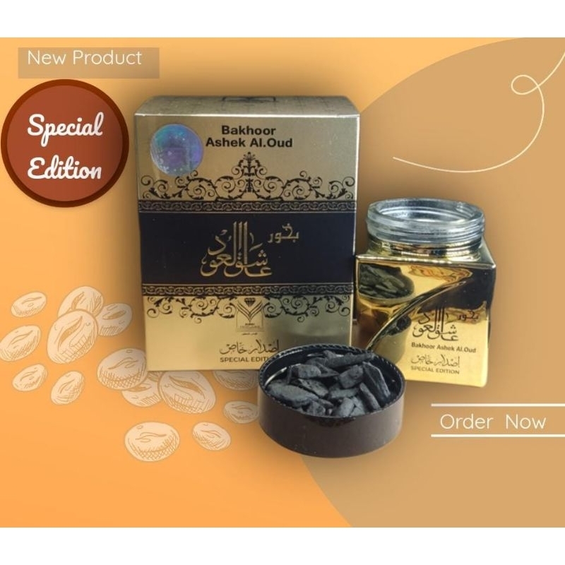 Jual Bukhur Ashek Al Oud Special Edition Almas Bakhour Gaharu Made in KSA | Shopee Indonesia