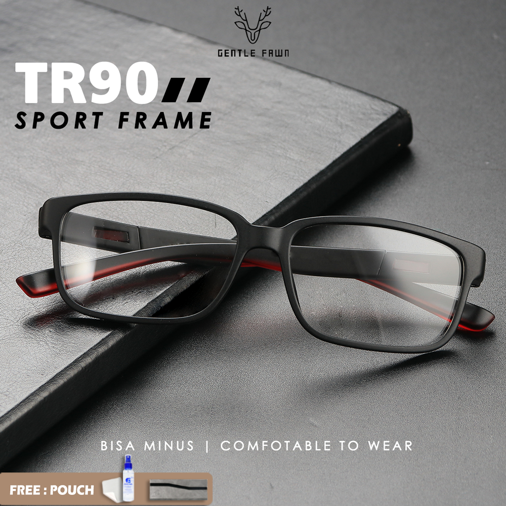 Jual GENTLE FAWN Frame Kacamata Antiradiasi Style Kotak Simple Kekinian ...