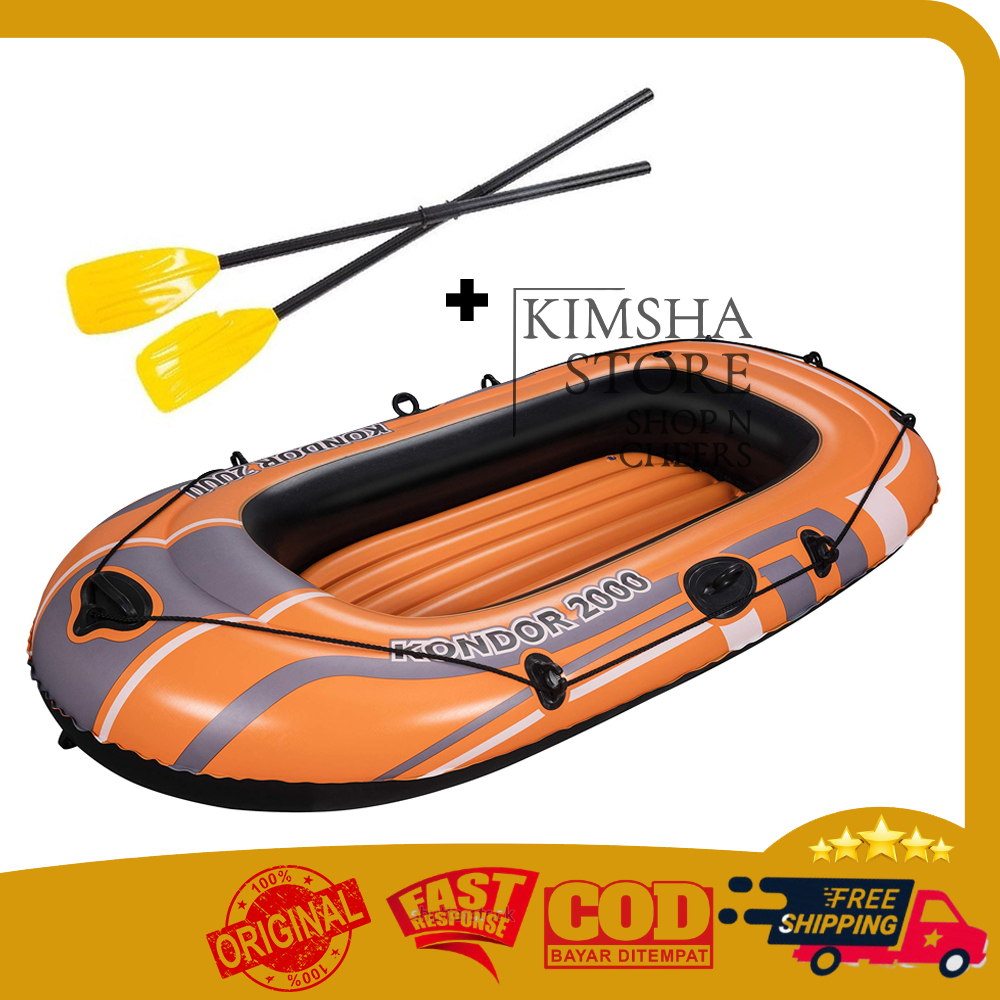 Jual Bestway Kondor 2000 Raft Orange + Dayung French Perahu Karet Anak ...