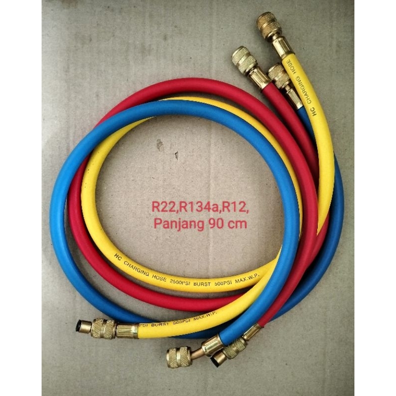 Jual Selang Manifold R22,R134 | Selang pengisian freon | Shopee Indonesia