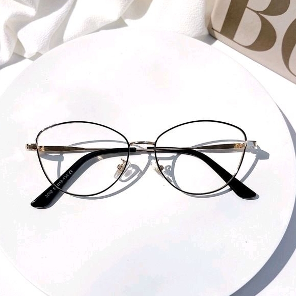 Jual Frame Kacamata Wanita Cat Eye ( LANCY ) Kacamata Minus Antiradiasi ...