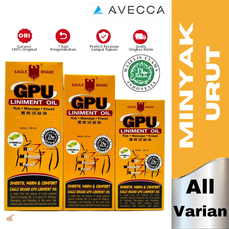 Jual Minyak Urut GPU Cap Lang 30 ml & 60 ml / GPU Cream Cap Lang 30 ml ...