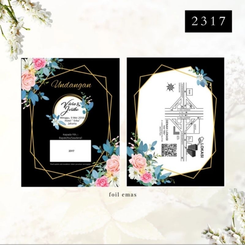 Jual ERBA 2317 ERA BARU Blangko Undangan Nikah Pernikahan Invitation ...