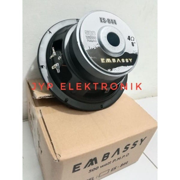 Jual SUBWOOFER 8 Inch 500 Watt EMBASSY ES-844 DOUBLE COIL MAGNET BESAR | Shopee Indonesia