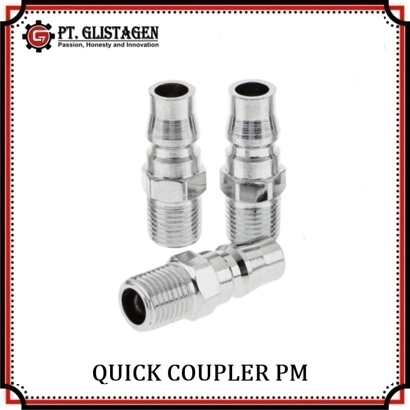 Jual Quick Coupler PM ( 20,30,40 ) Sambungan Selang Kompresor Recoil ...