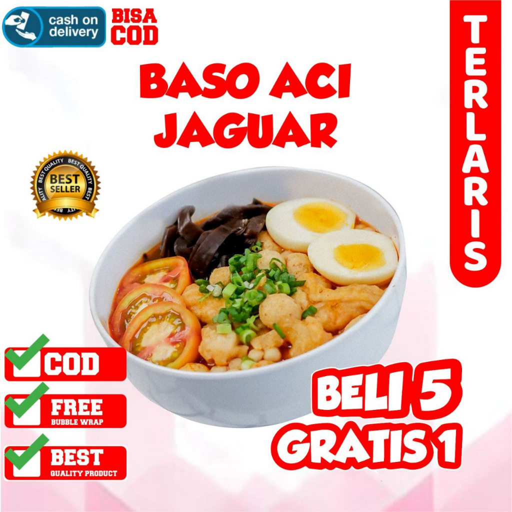 Jual BASO ACI TULANG RANGU JAGUAR BAKSO ACI INSTAN BOCI INSTANT PEDAS ...