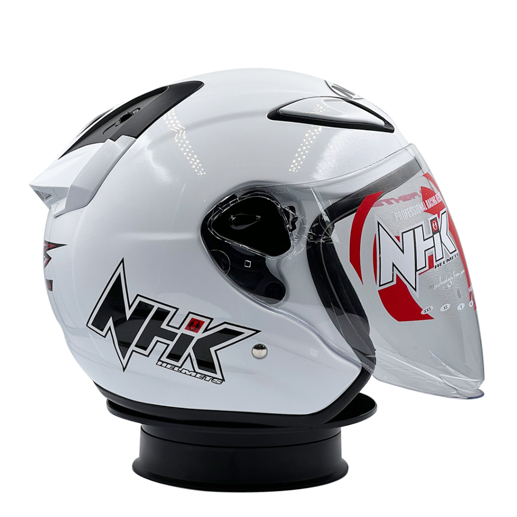 Jual Helm NHK R6 Solid White | Shopee Indonesia
