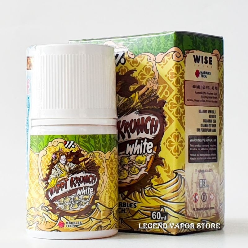 Jual FREEBASE - LIQUID HAPPI CRUNCH White V2 60ML 3MG 6MG AUTHENTIC ...