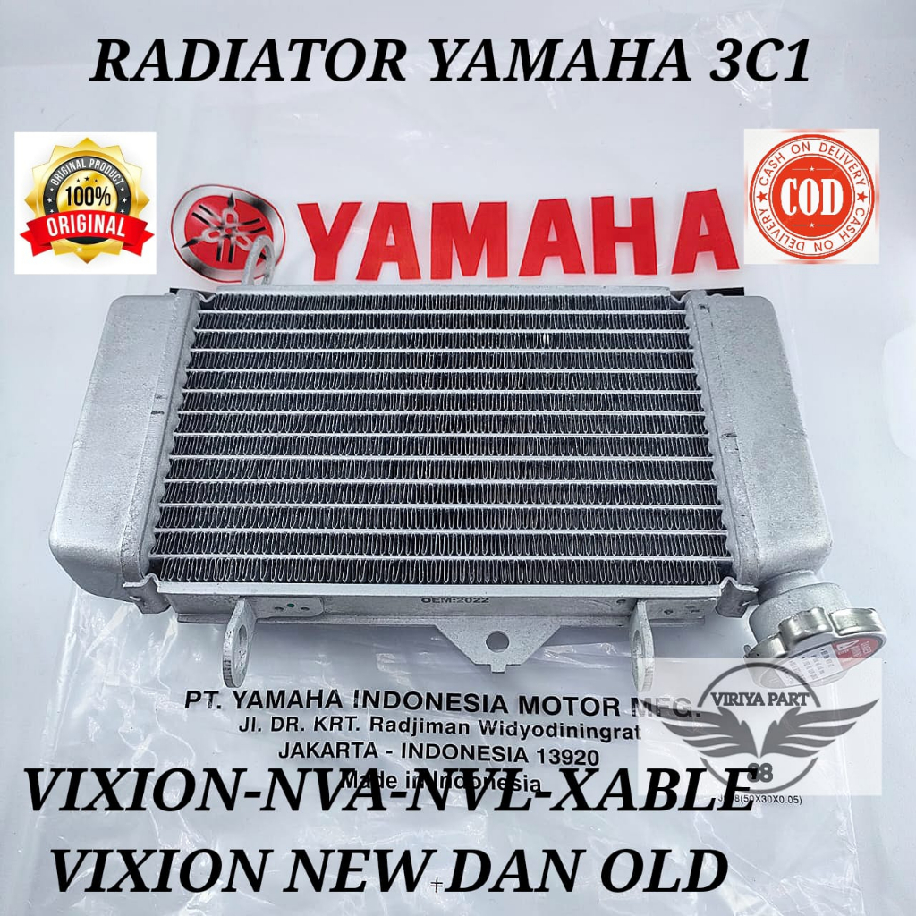 Jual RADIATOR YAMAHA 3C1 KUALITAS ASLI ORIGINAL YAMAHA YGP PRESISI ...