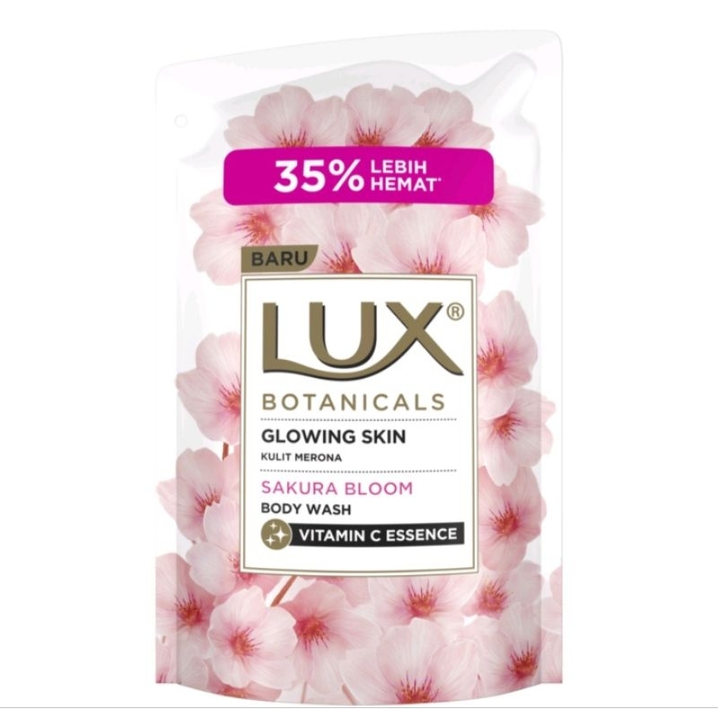 Jual lux botanicals body wash refill sakura bloom 825ml | Shopee Indonesia