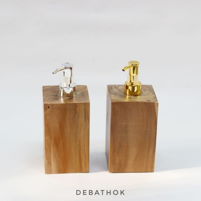 Jual Dispenser Botol Sabun Shampoo Hand Sanitizer Kayu Jati | Shopee ...