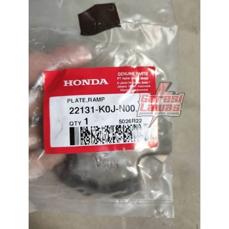 Jual 22131-K0J-N00 Plate ramp original AHM Honda Genio plat tutup rumah ...