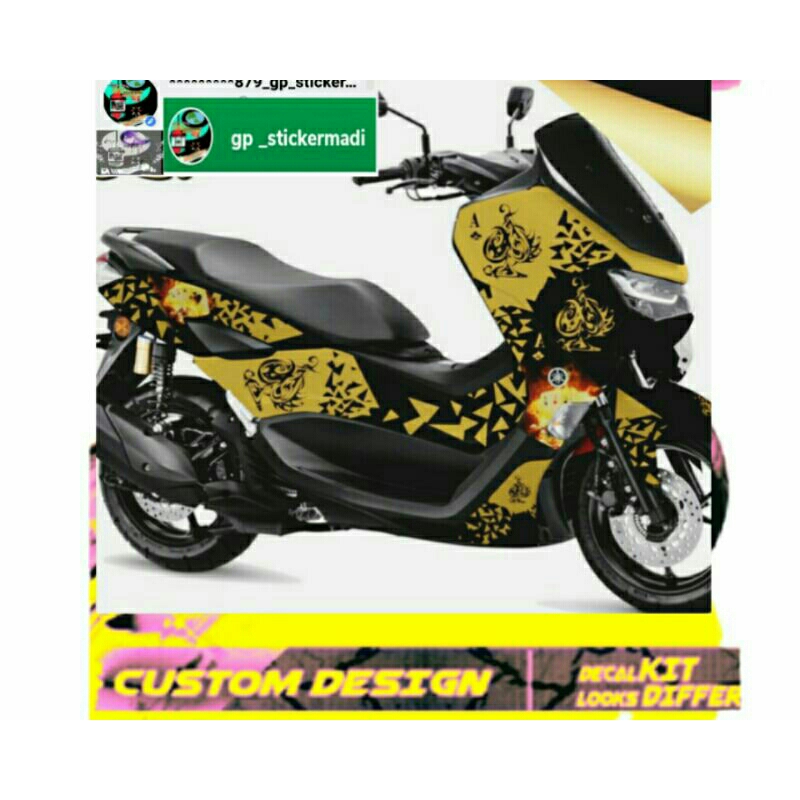 Jual decal xmax full blok berbagai tahun custom bisa | Shopee Indonesia