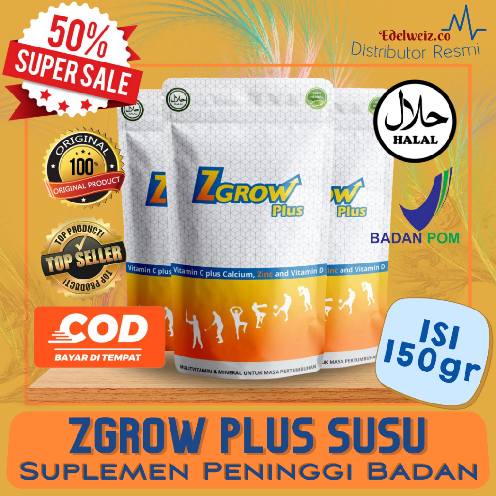 Jual [SUPER SALE] ZGROW PLUS SUSU - SUSU KALSIUM SOLUSI PENAMBAH TINGGI BADAN SECARA ALAMI ...
