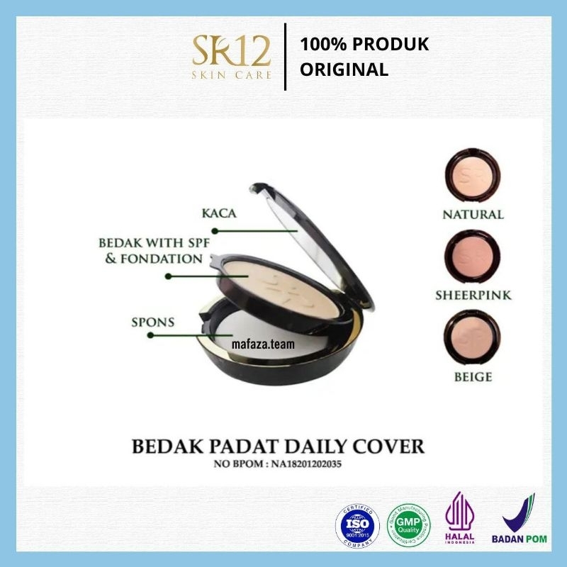 Jual Compact Powder SR12 - Bedak Glowing Tahan Air dan Keringat - Bedak ...