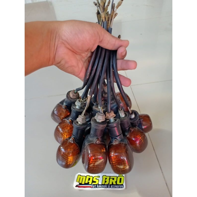 Jual lampu Sein riting Ninja RR original second copotan motor | Shopee Indonesia