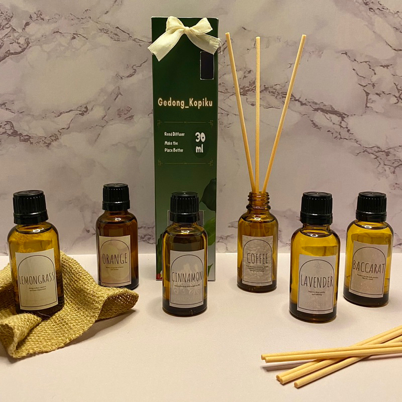 Jual Reed Diffuser Pengharum Ruangan Aromaterapi 30ml | Shopee Indonesia