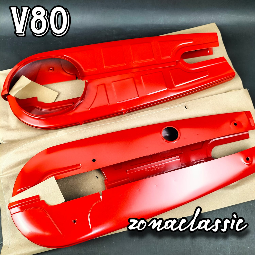 Jual KATENGKAS TUTUP RANTAI V75 V80 YAMAHA SILVER MERAH | Shopee Indonesia