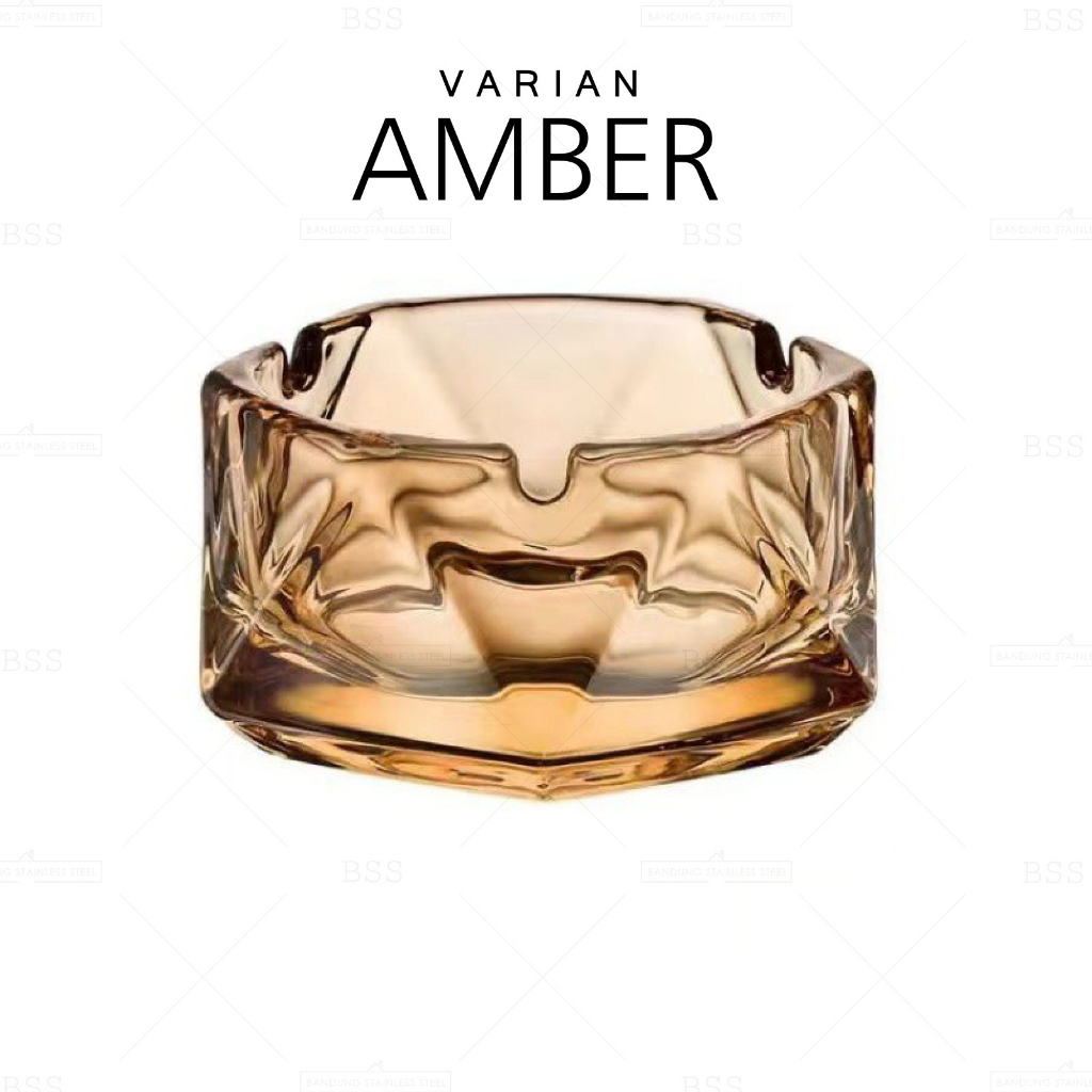 Jual Asbak Rokok Crystal Prisma 10cm Kaca Aesthetic 3 Model Hitam Amber ...
